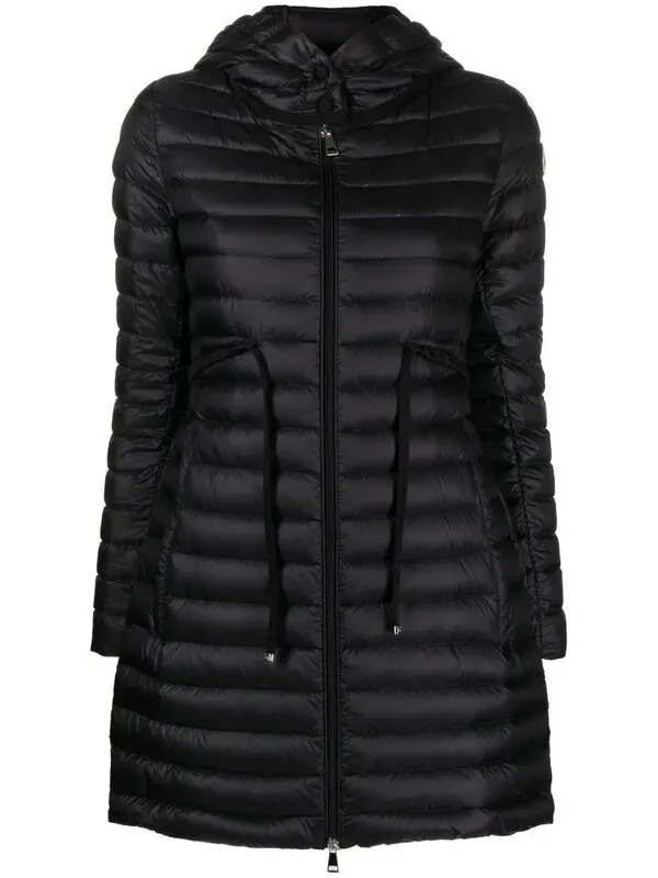 Moncler Barbel Padded Hooded Coat - Black
