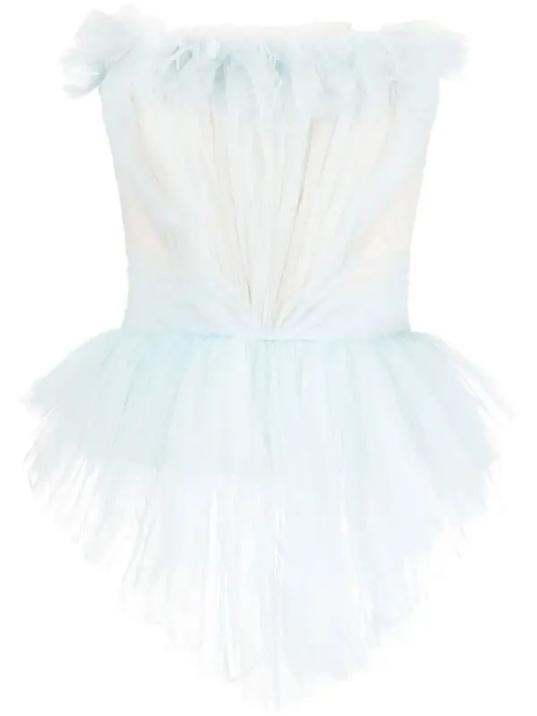 Philosophy Di Lorenzo Serafini Tulle-embellished Corset Top