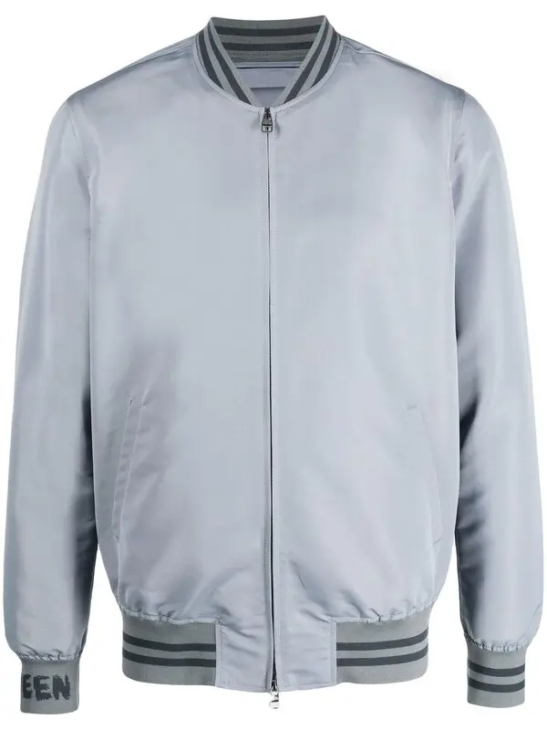 Alexander McQueen Logo-print Bomber Jacket