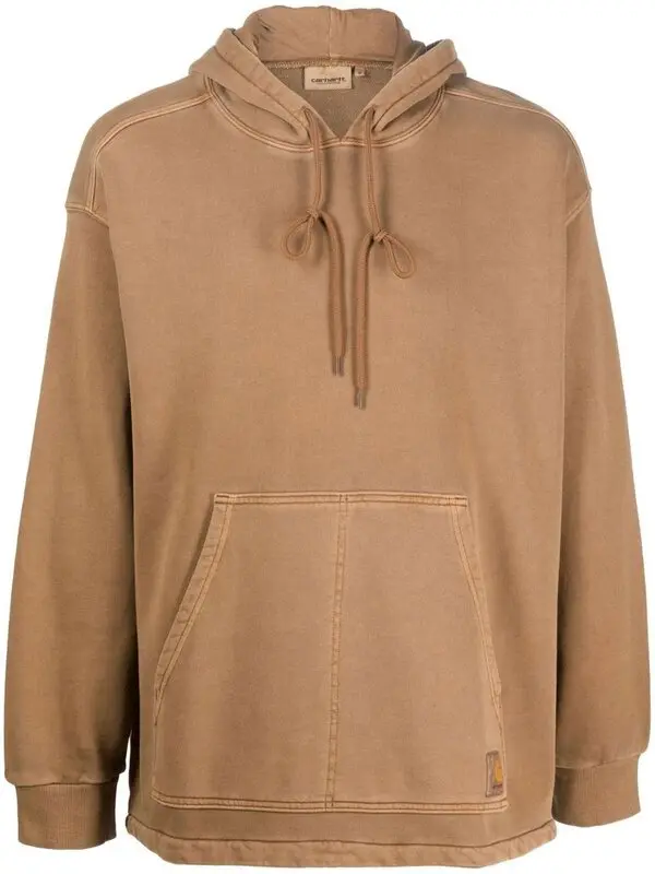 Carhartt Work In Progress Drawstring-hem Cotton Hoodie