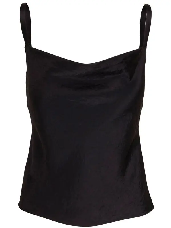 Vince Cowl-neck Cami Top - Black