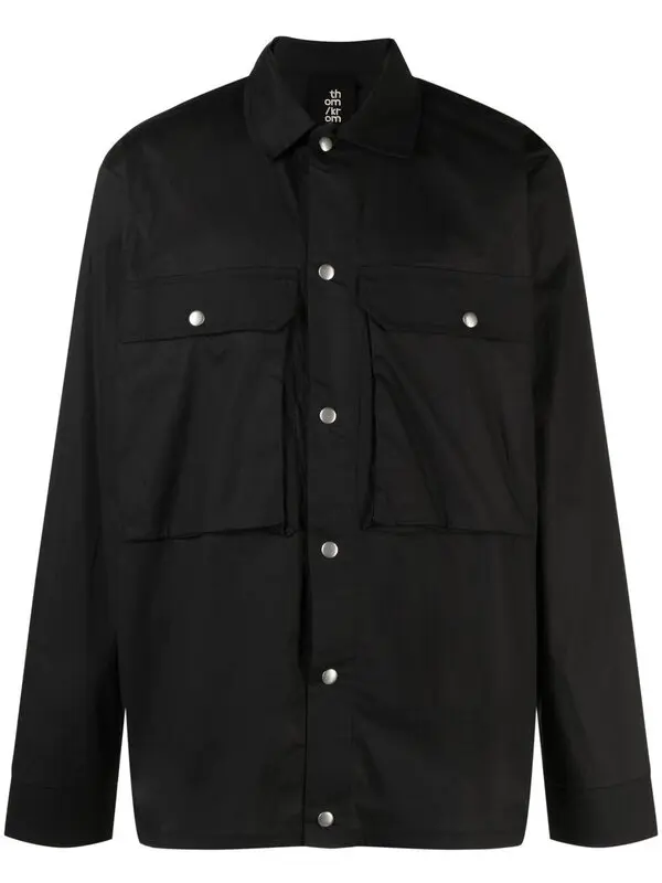 THOM KROM Long-sleeved Press-stud Shirt