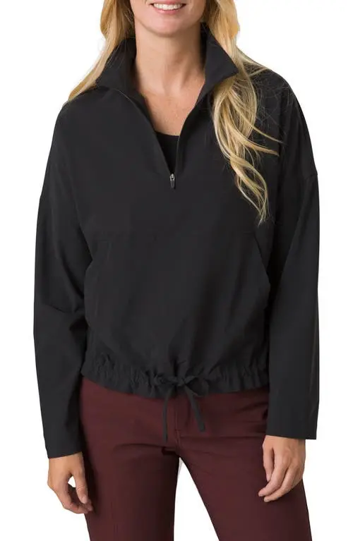 Prana Railay Half Zip Pullover - Black
