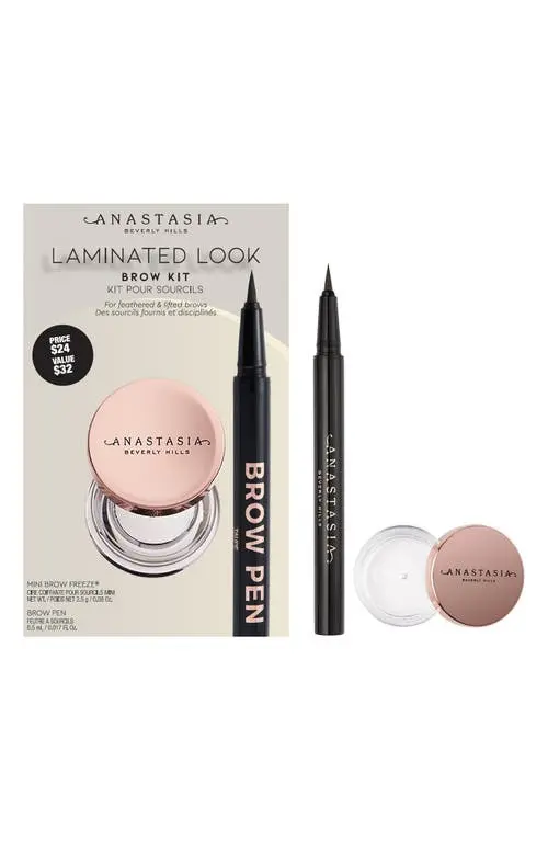 ANASTASIA BEVERLY HILLS Laminated Look Brow Kit $32 Value - Medium Brown