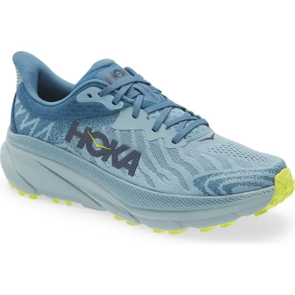 Hoka Challenger Running Shoe - Stone Blue/evening Primrose