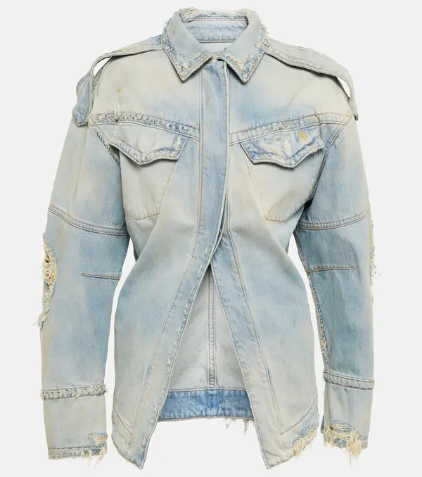 Attico Denim Trucker Jacket - Blue