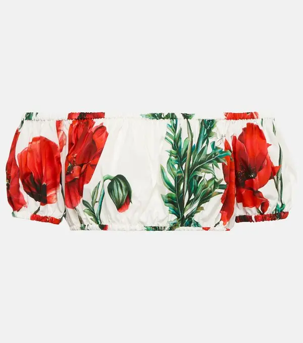 Dolce & Gabbana Printed Crop Top