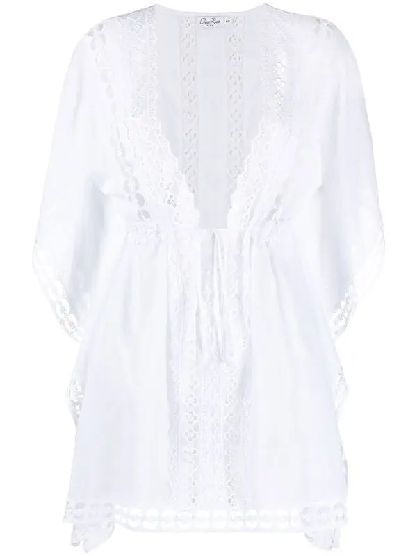 Charo Ruiz Ibiza Embroidered Draped Tunic