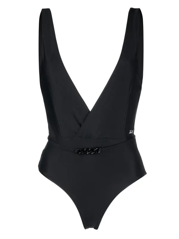Karl Lagerfeld Dna Deep V Swimsuit