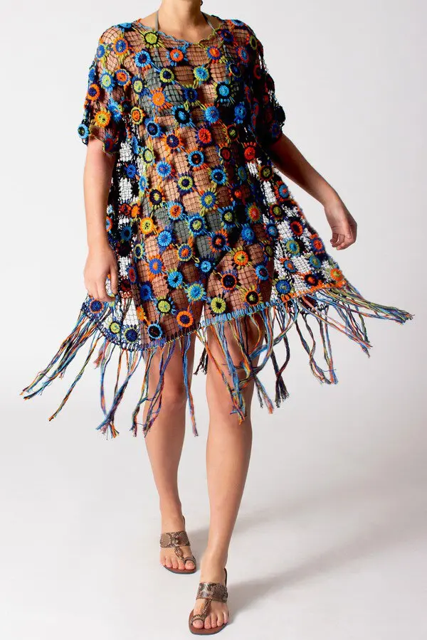 Miguelina Romana Handmade Filet Lace Coverup