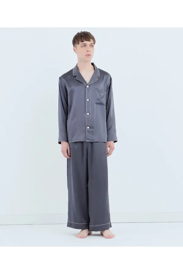 FOO TOKYO Silk Pajamas Gray
