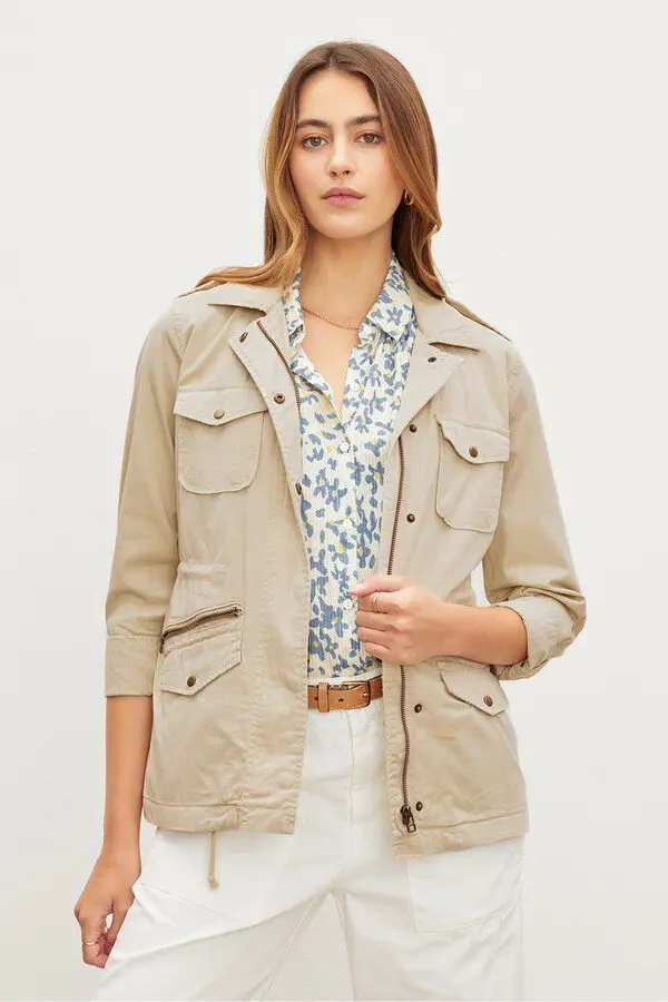 Velvet By Graham & Spencer Ruby Army Jacket In Neutral - 60% Off ...