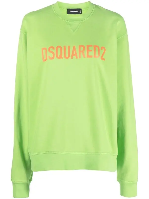 Dsquared2 Logo Embroidered Sweatshirt - Green
