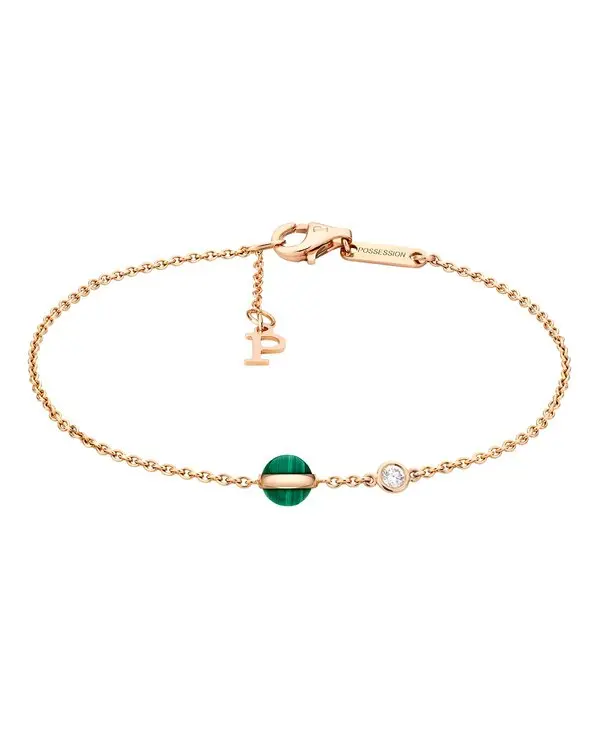 PIAGET Possession Malachite & Diamond Station Bracelet