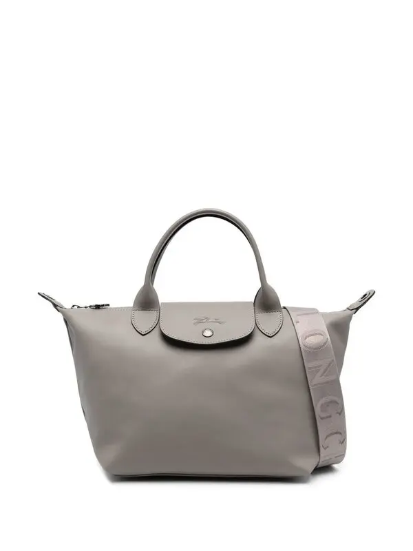 Longchamp Le Pliage Logo-strap Bag - Grey