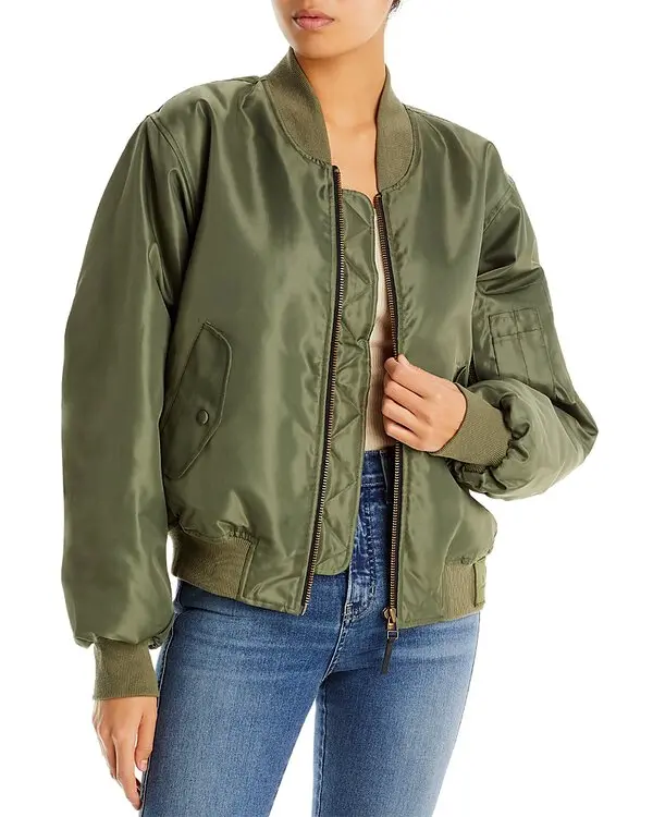 ANINE BING Leon Bomber Jacket - Army Green