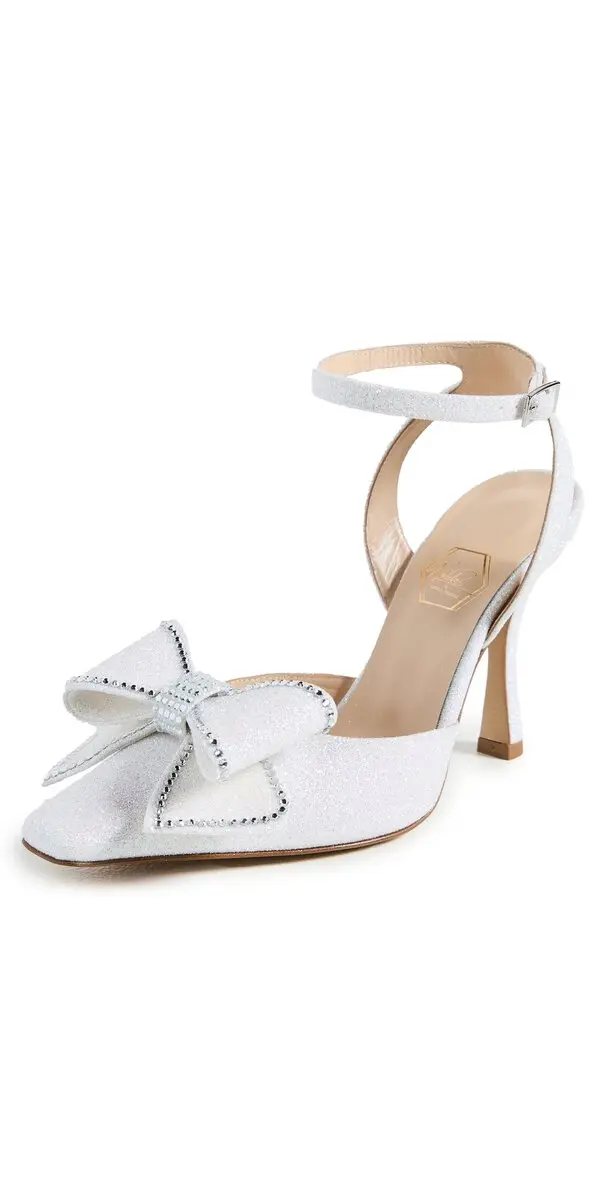 NALEBE Dimante Pumps - White Glitter