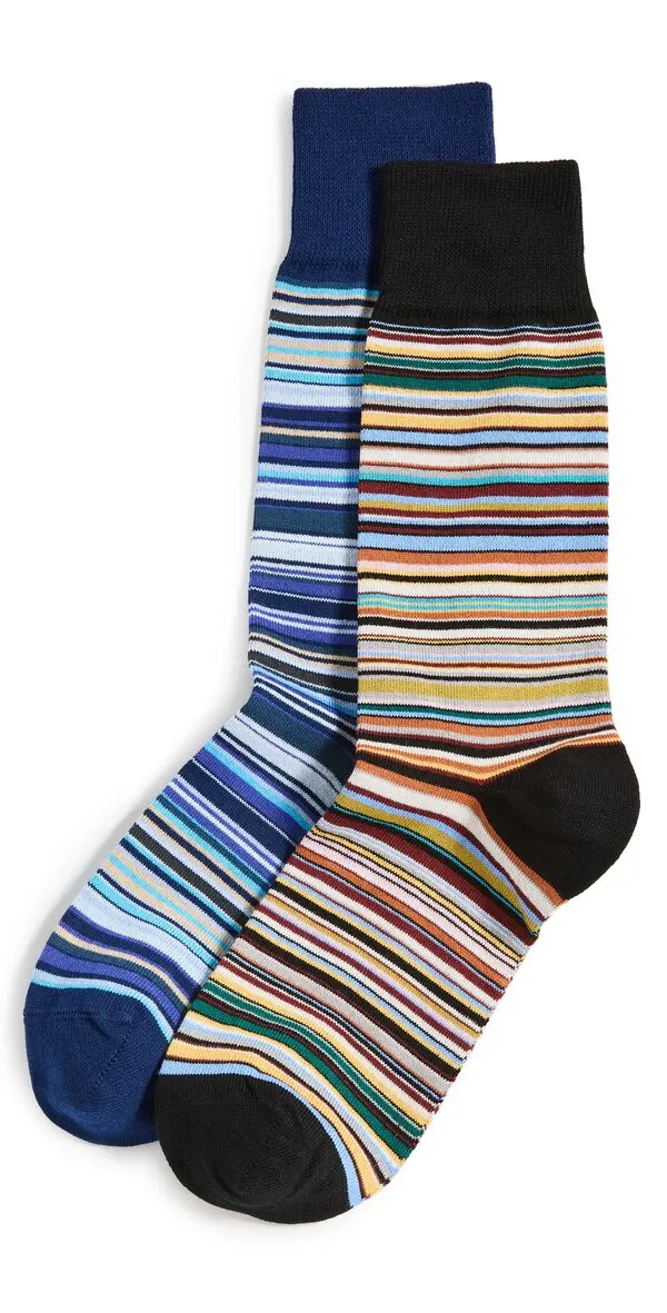 Paul Smith Signature Stripes Socks 2 Pack - Multi