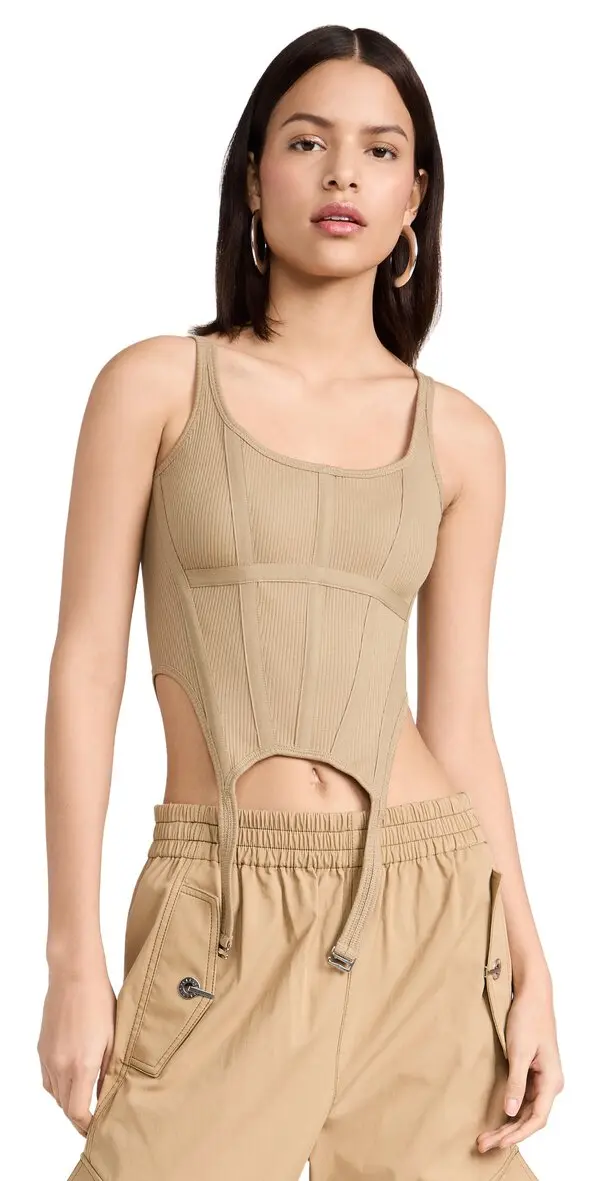 DION LEE Combat Corset Tank