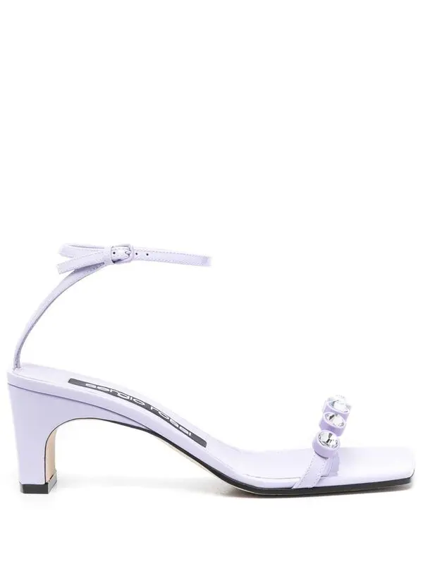 SERGIO ROSSI Sr1 70mm Crystal-embellished Sandals - Purple