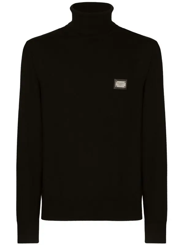 Dolce & Gabbana Roll-neck Wool Jumper - Black