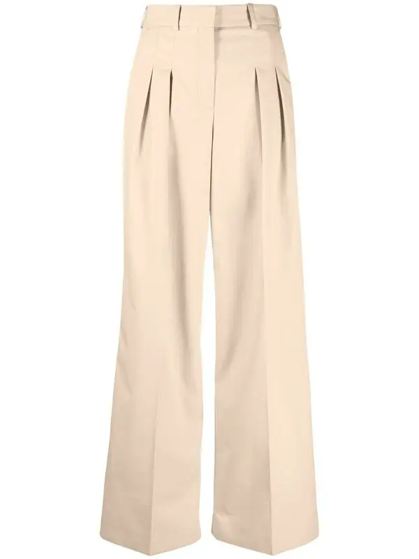 Calvin Klein Pleated Wide-leg Trousers