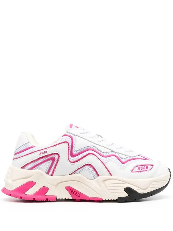 MSGM Panelled Low-top Sneakers