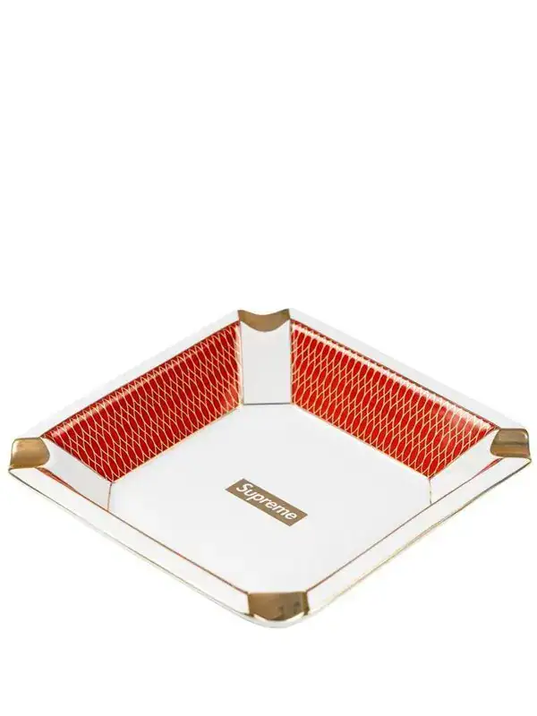 Supreme Small Ceramic Ashtray - White | Editorialist