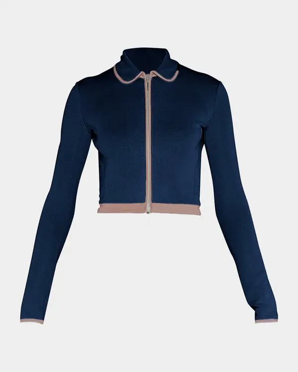 Giorgio Armani Striped-edge Zip Jacket