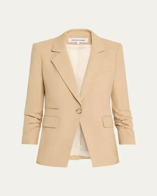 Veronica Beard Battista Dickey Jacket - Stone Khaki