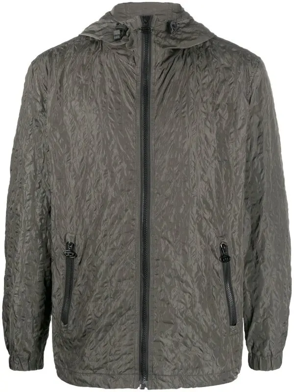 Diesel Crinkled-finish Windbreaker