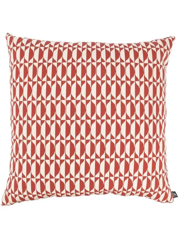 FORNASETTI Graphic Print Cotton Cushion