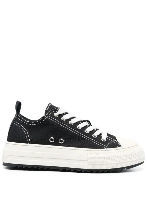 Dsquared2 Contrasting-stitch Detail Low-top Sneakers - Black