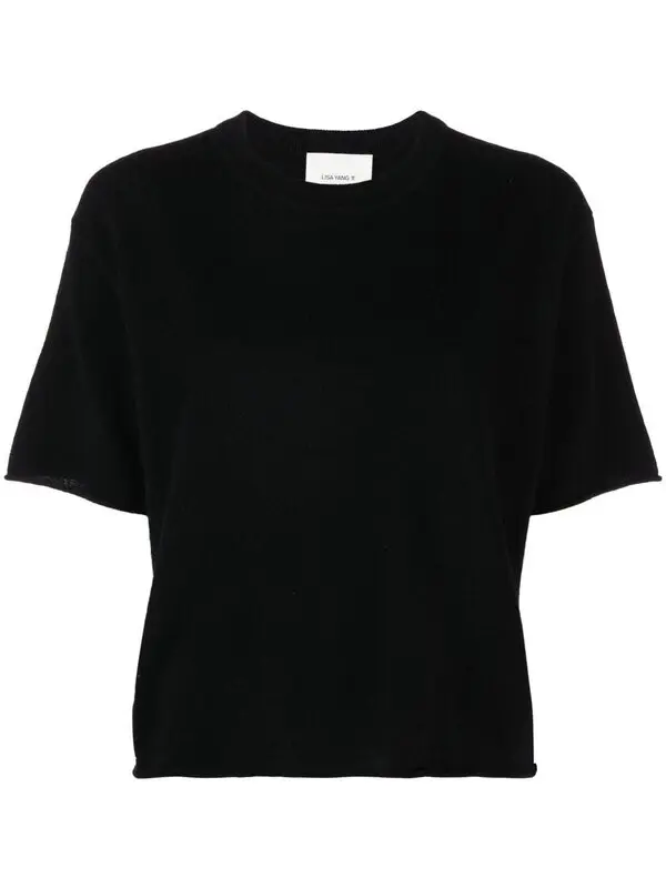 LISA YANG Cila Cashmere Top - Black