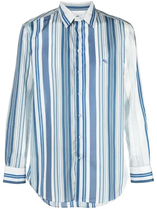 Etro Vertical Stripe Print Shirt