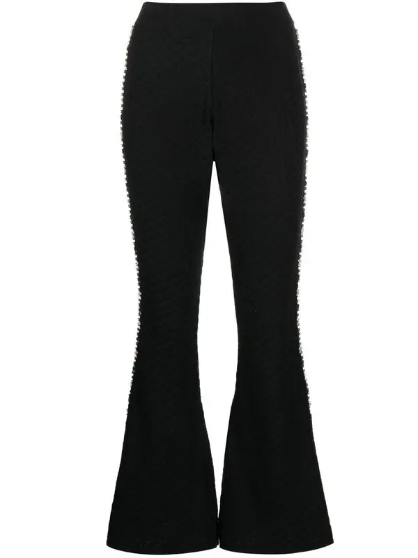 IZAAK AZANEI Knitted Embellished Trousers