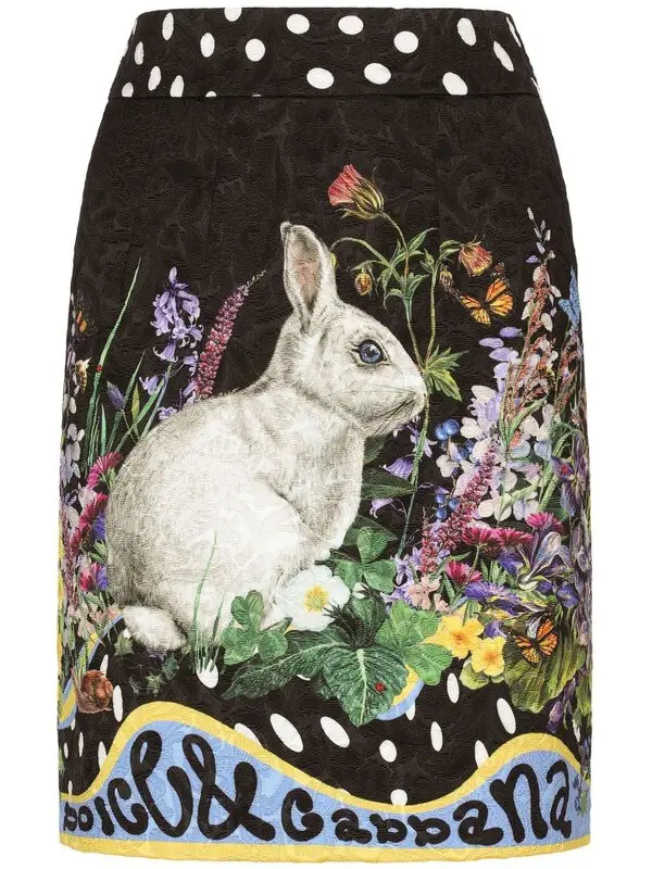 Dolce & Gabbana Graphic-print Mini Skirt