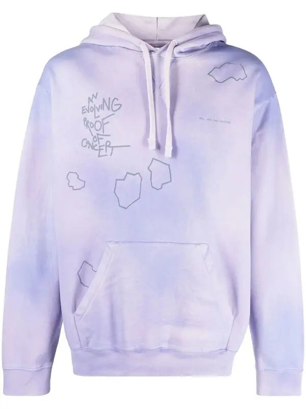 OBJECTS IV LIFE Graphic-print Faded Hoodie