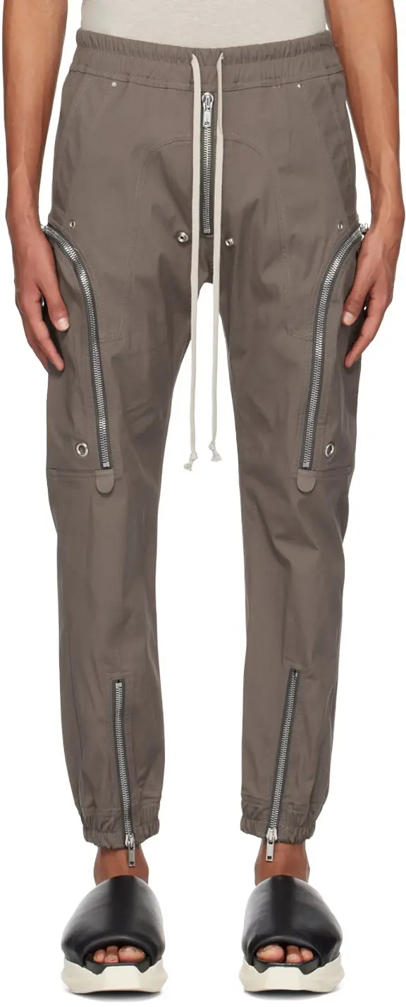 Rick Owens Gray Bauhaus Cargo Pants In 34 Dust - 47% Off 