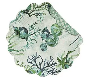 C&F HOME Shorecrest Round Placemat, Set Of 6 Valerie