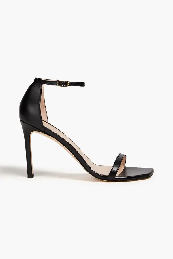 STUART WEITZMAN Amelina 95 Leather Sandals - Black