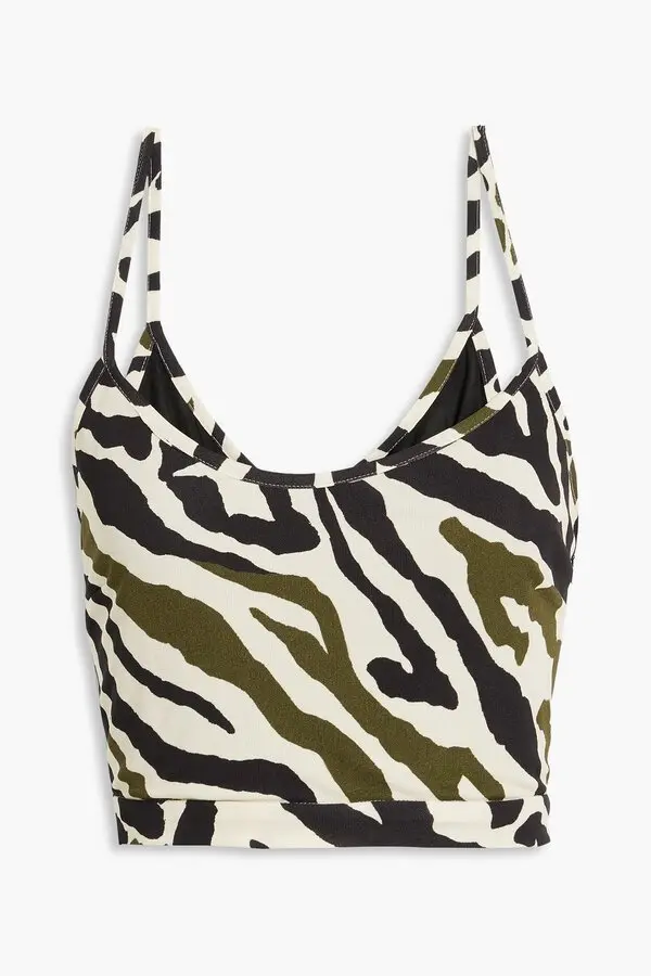 Dundas Zebra-print Crepe Tank