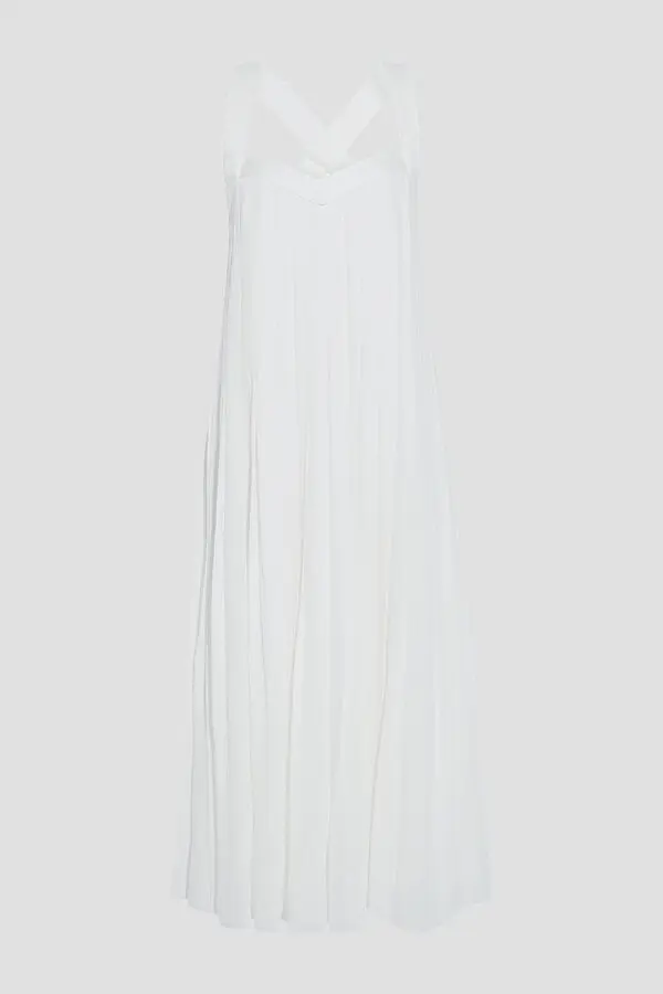 Rag & Bone Sabine Lace-up Crinkled Chiffon Midi Dress