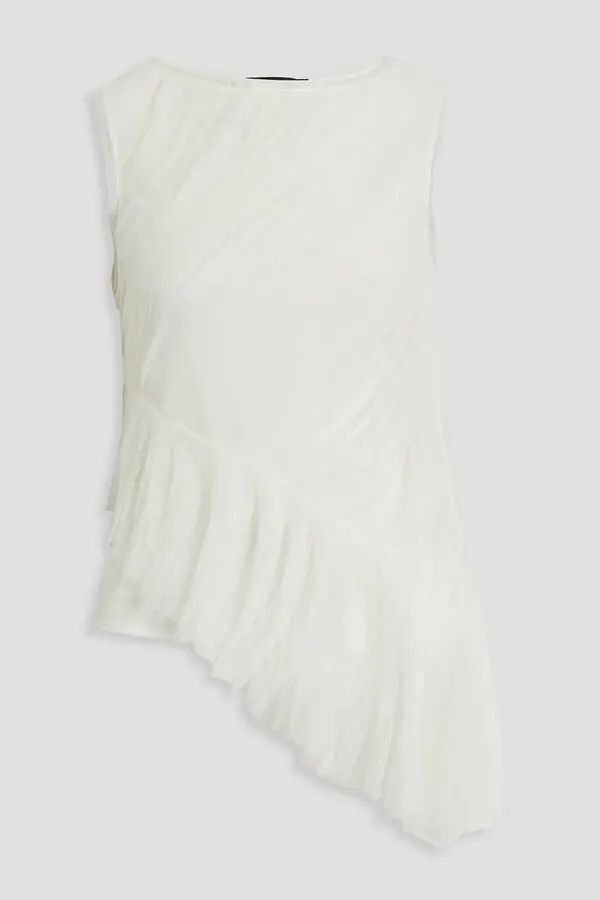 Fabiana Filippi Asymmetric Pleated Top