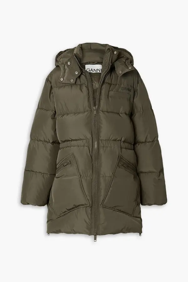 GANNI Oversized Quilted Shell Jacket