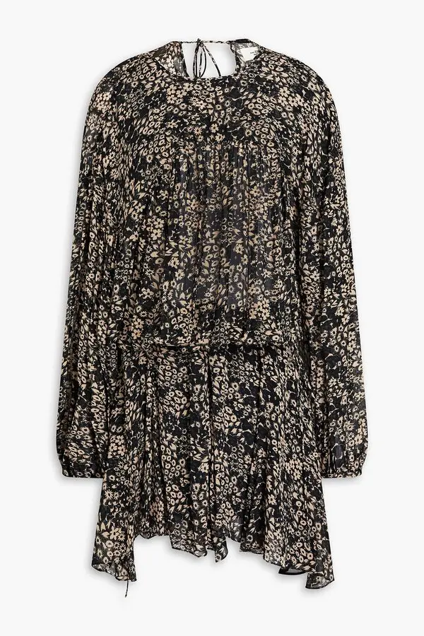 MARANT ETOILE Nimazu Floral-print Chiffon Mini Dress
