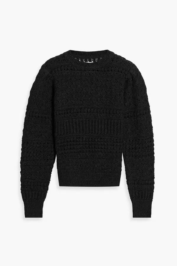 MARANT ETOILE Pippa Crochet-knit Wool-blend Sweater