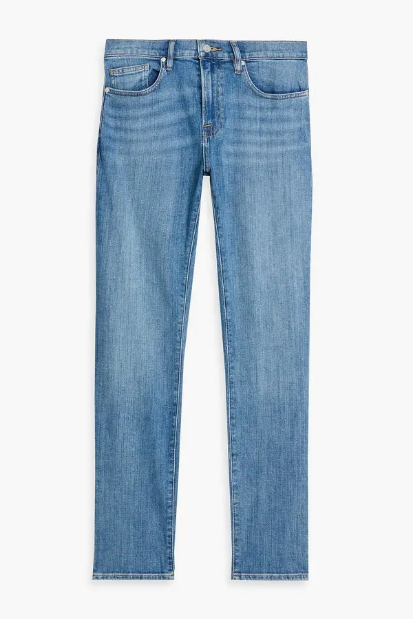 FRAME L'homme Slim-fit Denim Jeans - Mid Denim