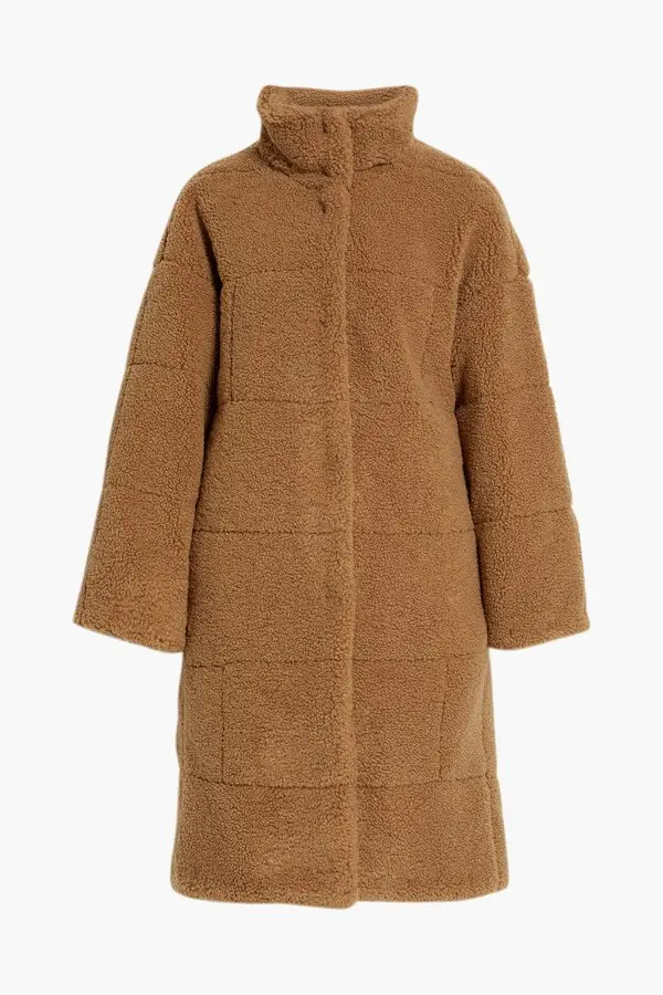 FRAME Quilted Teddy Fleece Coat