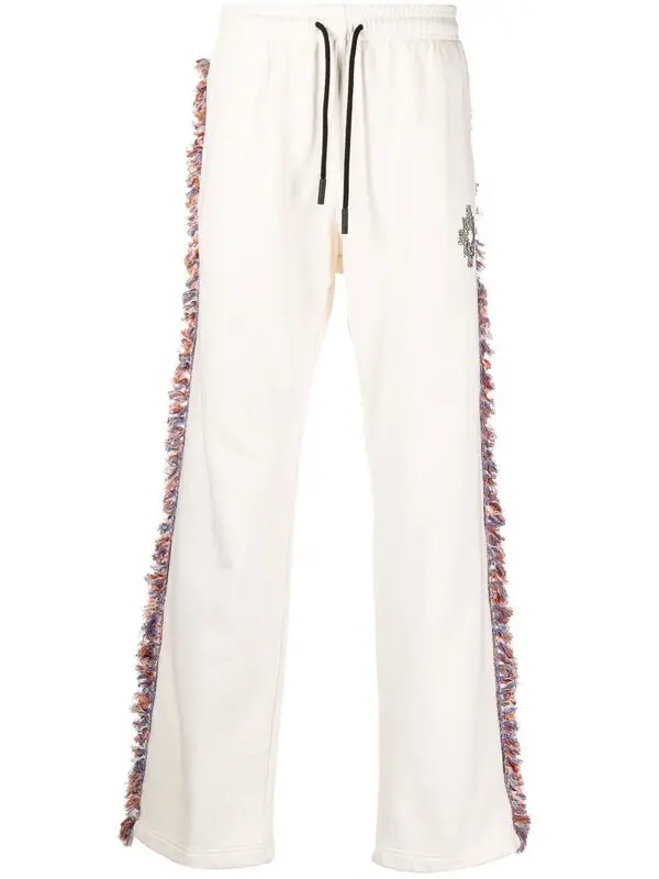 COUNTY OF MILAN Fringe-detailing Jersey Track-pant